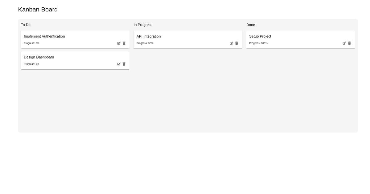 Kanban Column - Free React, Mui Component