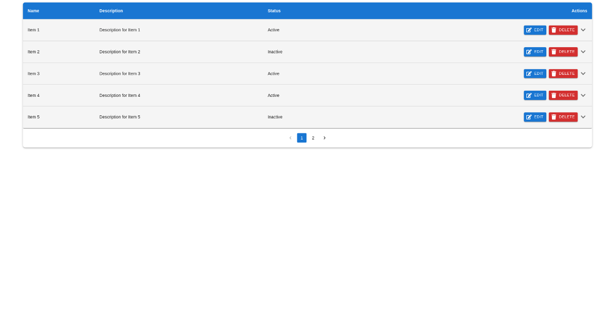 React Material-UI List View Component | Vibrant, Responsive, & User-Friendly