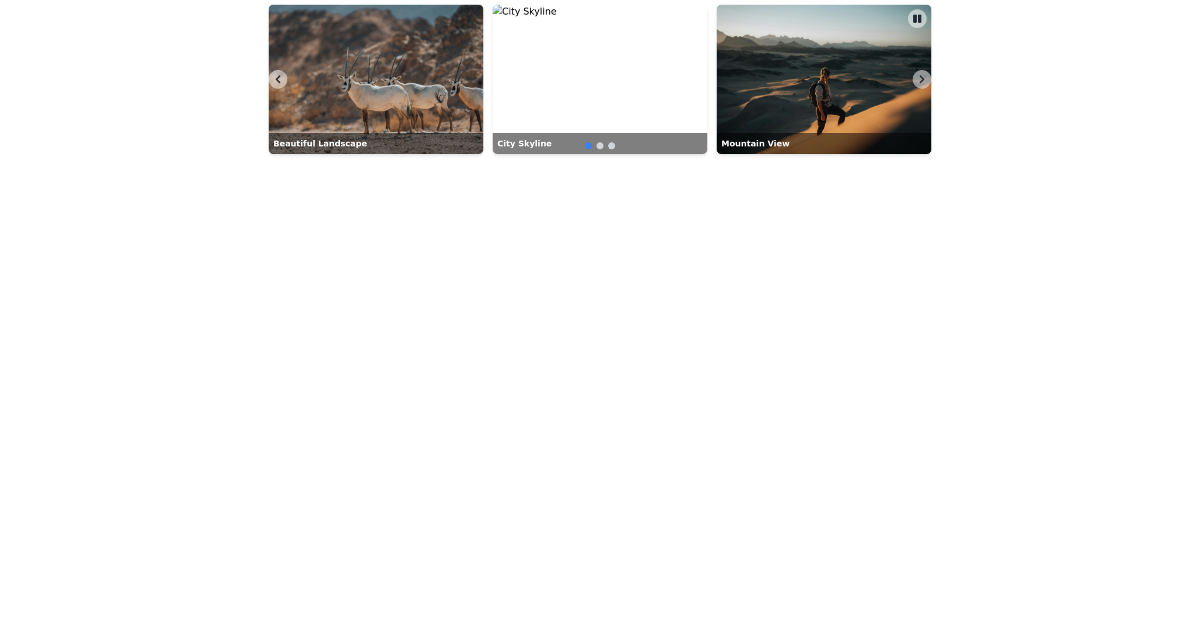 Multi Item Carousel - Free React, Tailwind Component