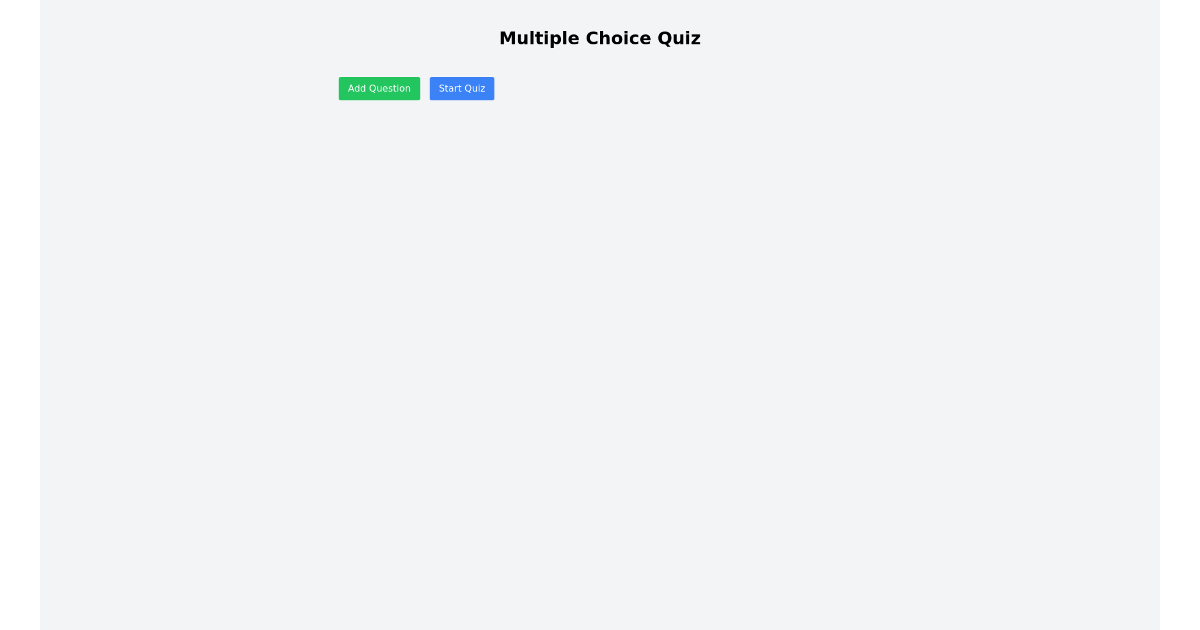 Quiz Component - Free React, Tailwind Component