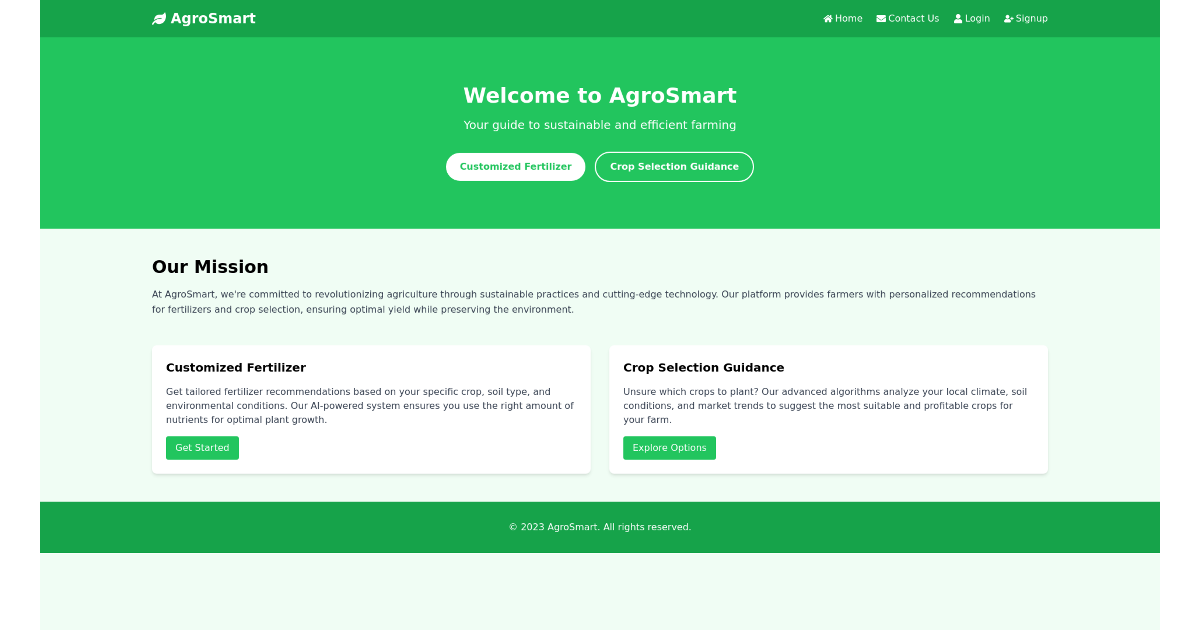 Agriculture Website - Free React, Tailwind Component