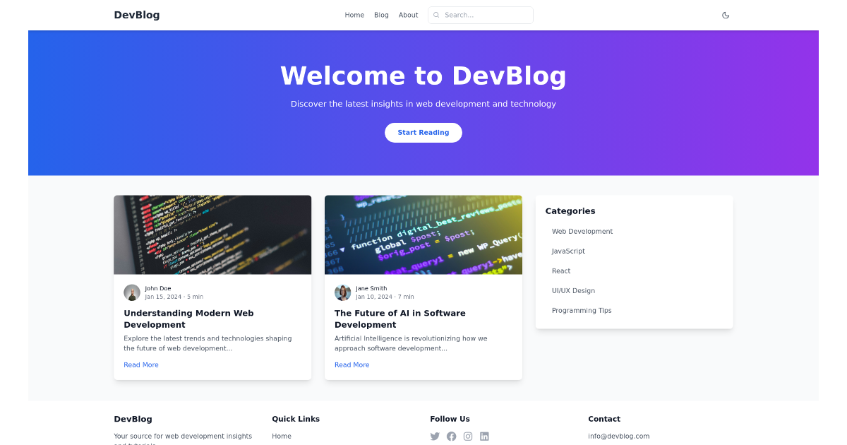 React Navbar with Search Field and Category - Tailwind UI