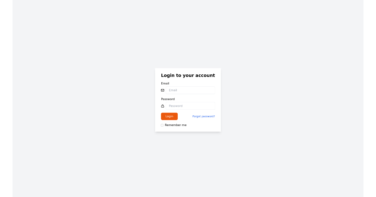 Login Form - Free React, Tailwind Component