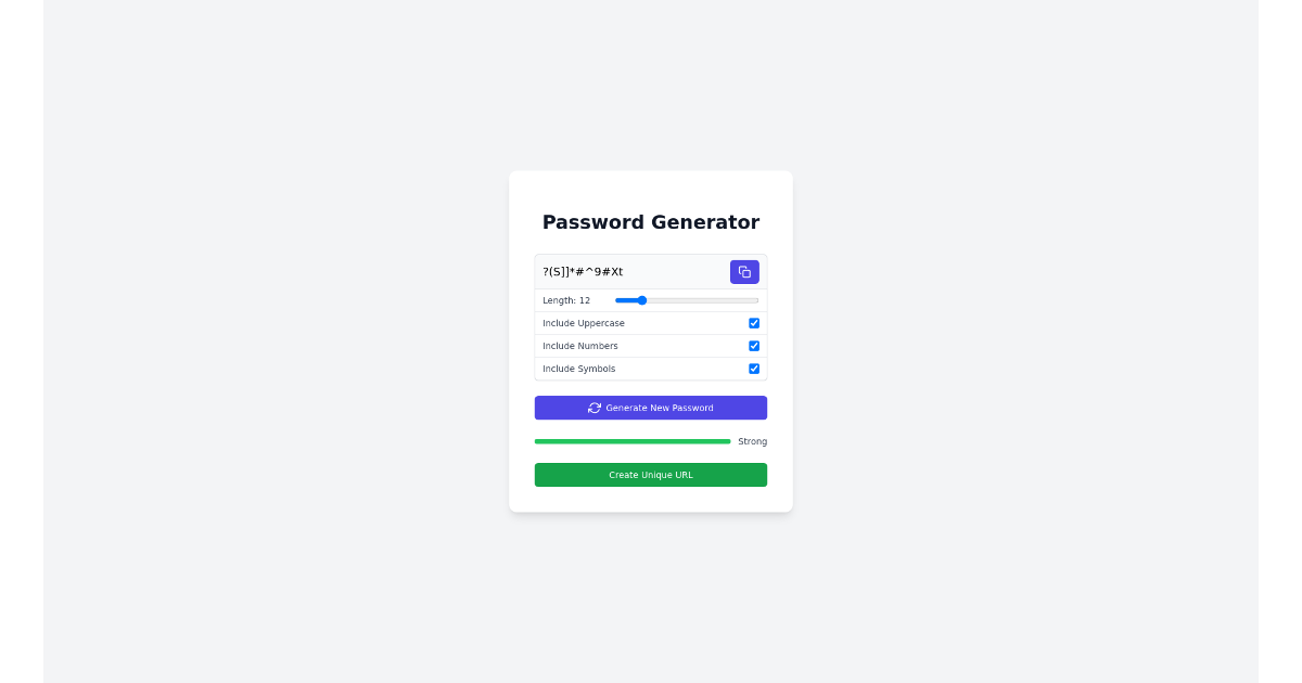 Password Generator - Free React, Tailwind Component
