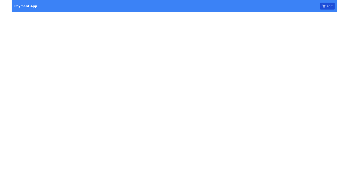 Payment App Header Component in React with Tailwind