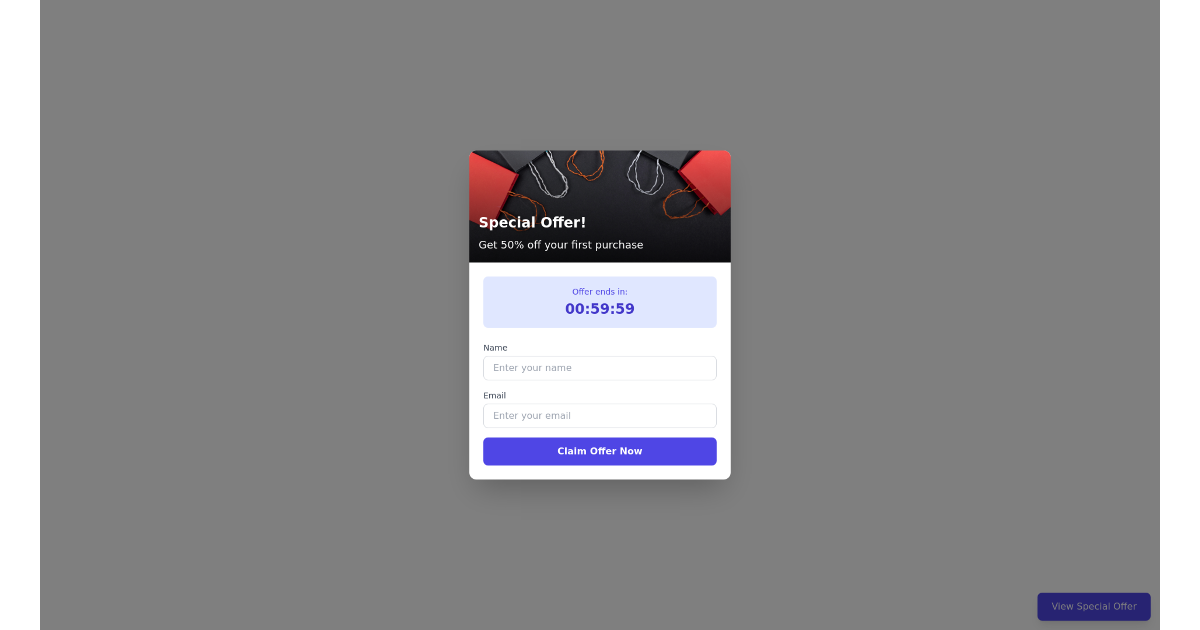 Limited Time Offer - Free React, Tailwind Component