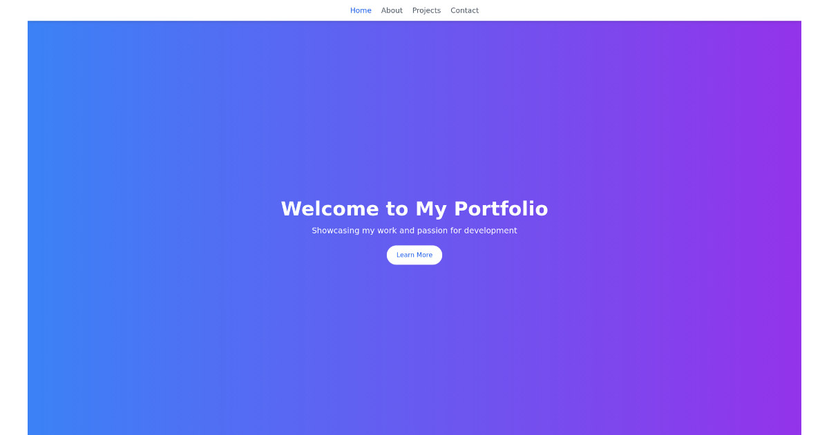Portfolio - Free React, Tailwind Component