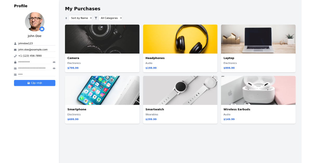 Profile Page - Free React, Tailwind Component