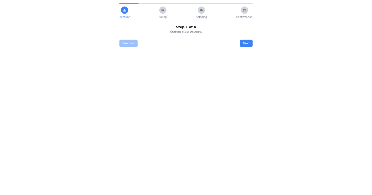 Progress Bar - Free React, Tailwind Component