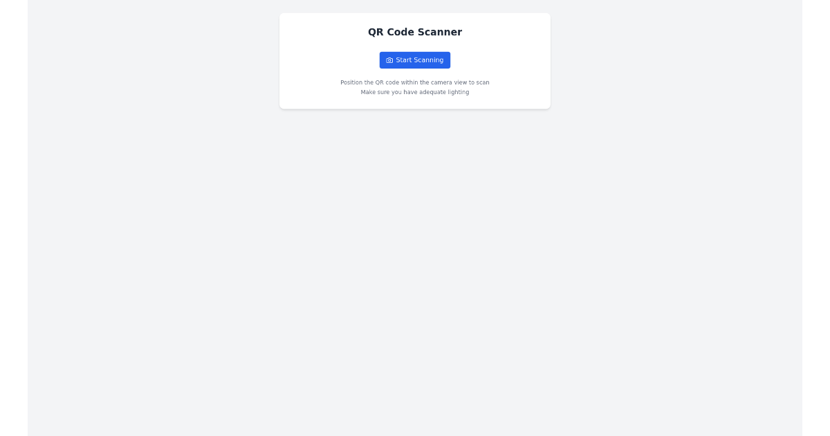 Q R Code Reader - Free React, Tailwind Component