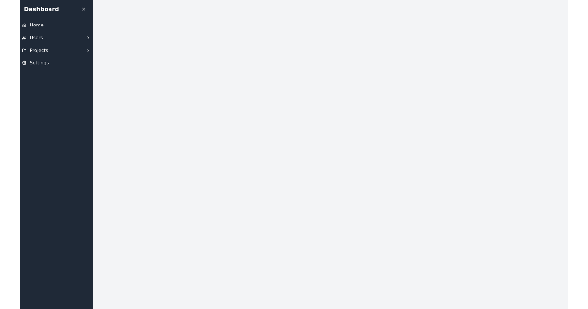 Dashboard Page - Free React, Tailwind Component
