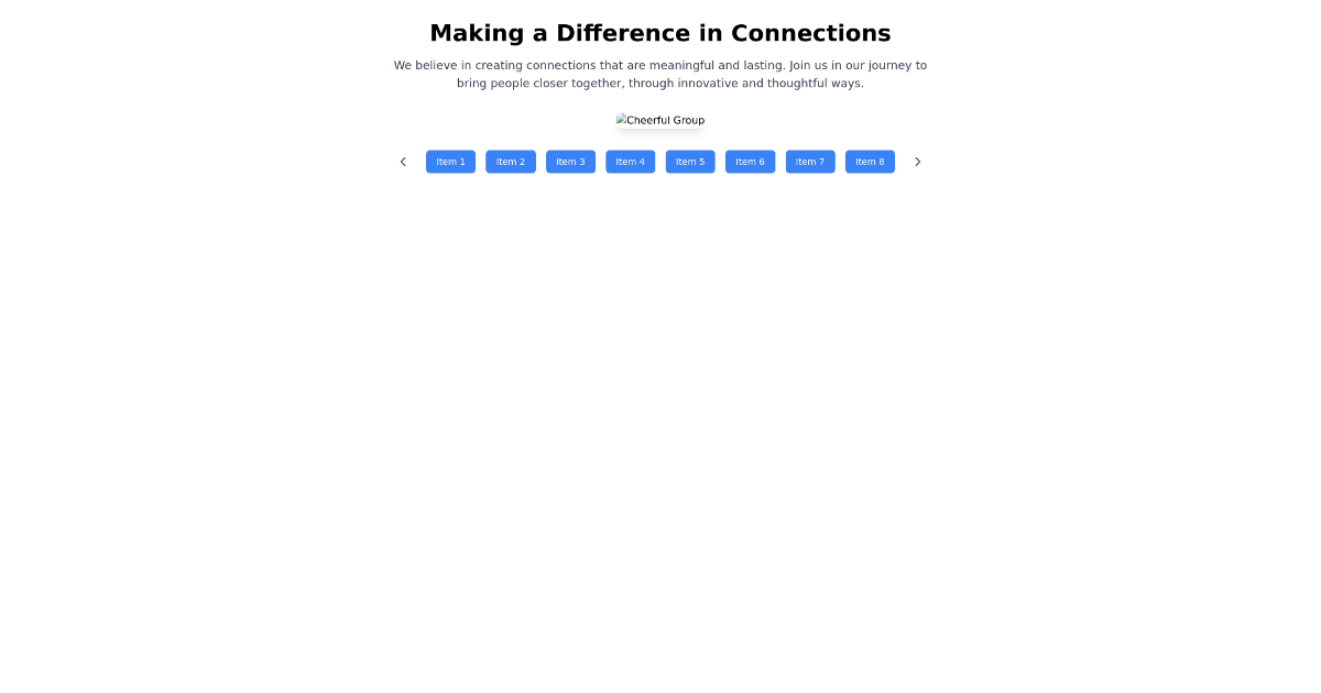 Impactful Connections Section - Free React, Tailwind Component