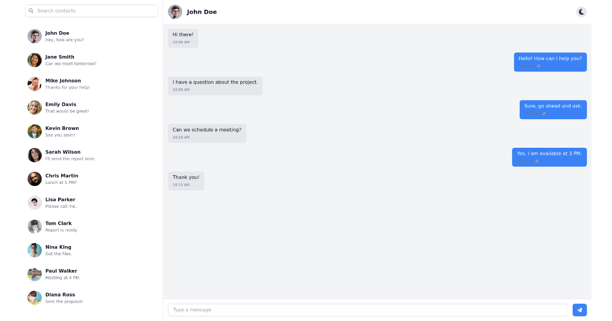 Hide Scrollbar in React Left Panel Using Tailwind CSS