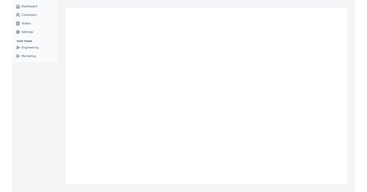 React Sidebar UI Component with Tailwind CSS