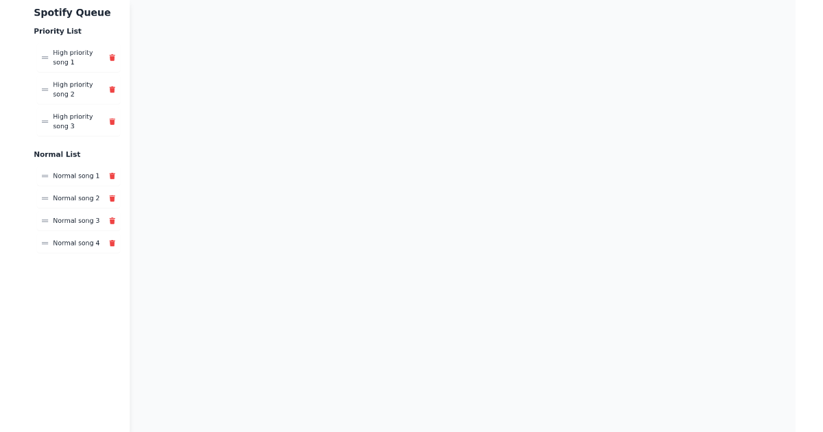 Spotify Sidebar - Free React, Tailwind Component