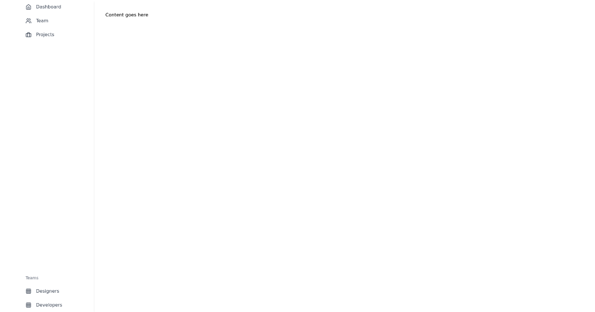 Sidebar Navigation - Free React, Tailwind Component
