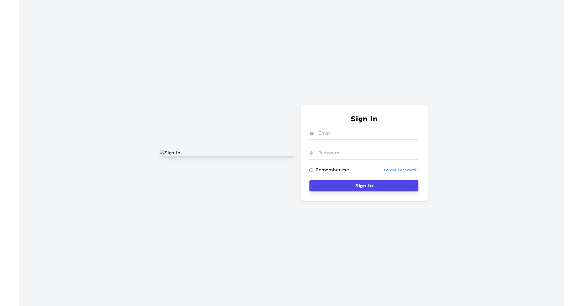 Responsive Sign in Form - Free React, Tailwind Component