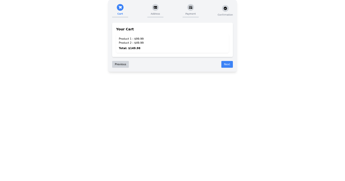 Steps - Free React, Tailwind Component