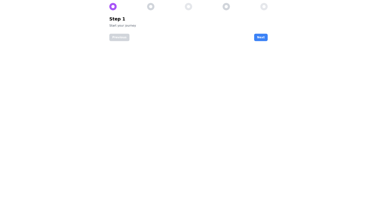 Stepper - Free React, Tailwind Component
