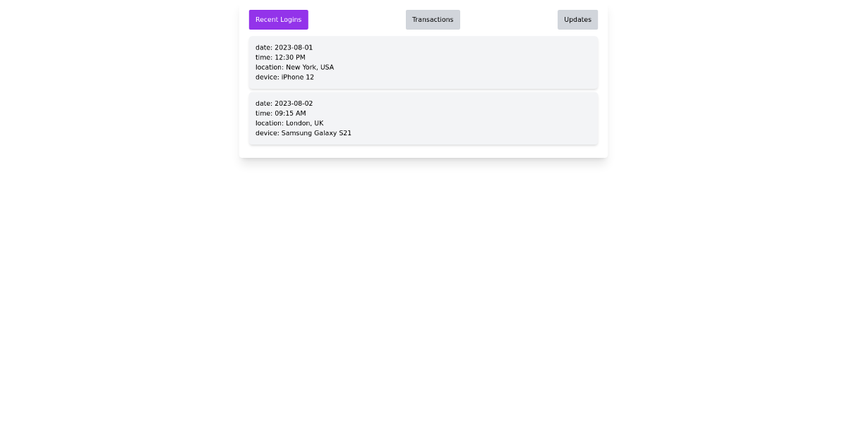 React Tab Component with Vibrant Background Colors | Tailwind UI