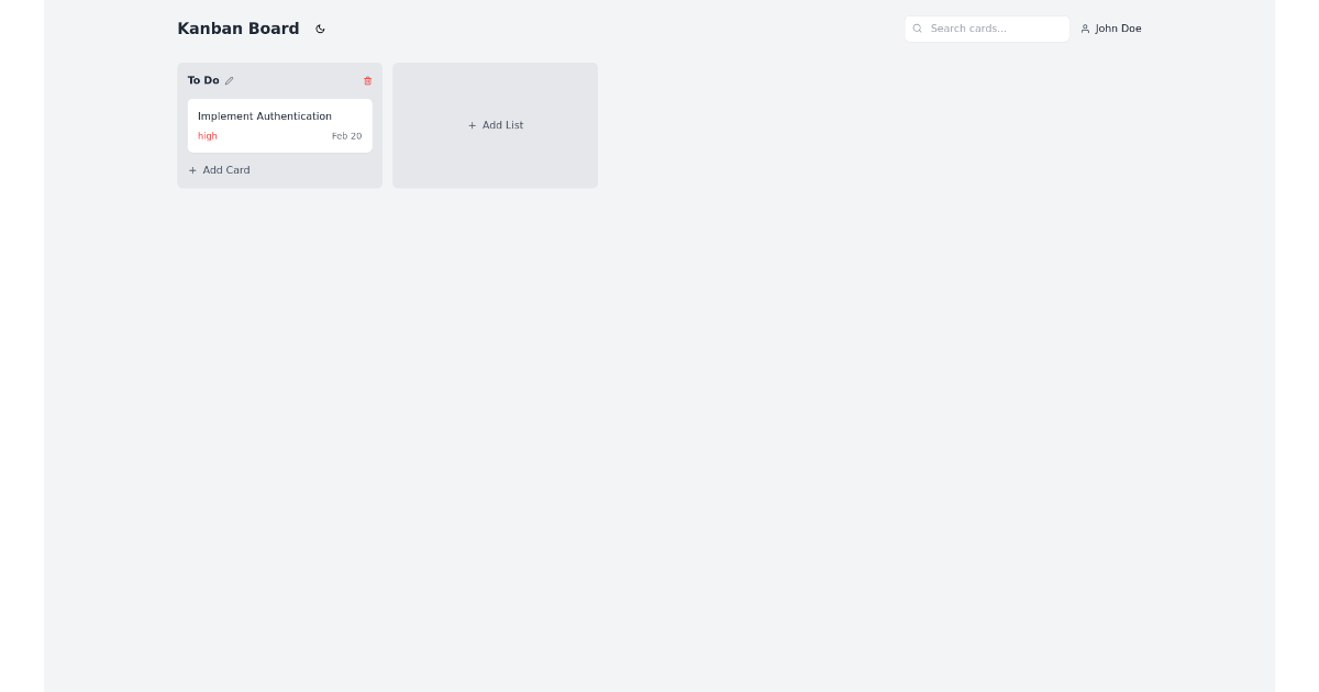 Initial Data - Free React, Tailwind Component