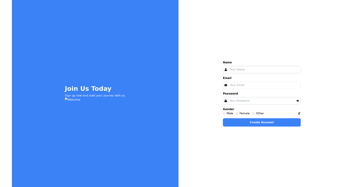 Sign up Form With Image - Free React, Tailwind Component