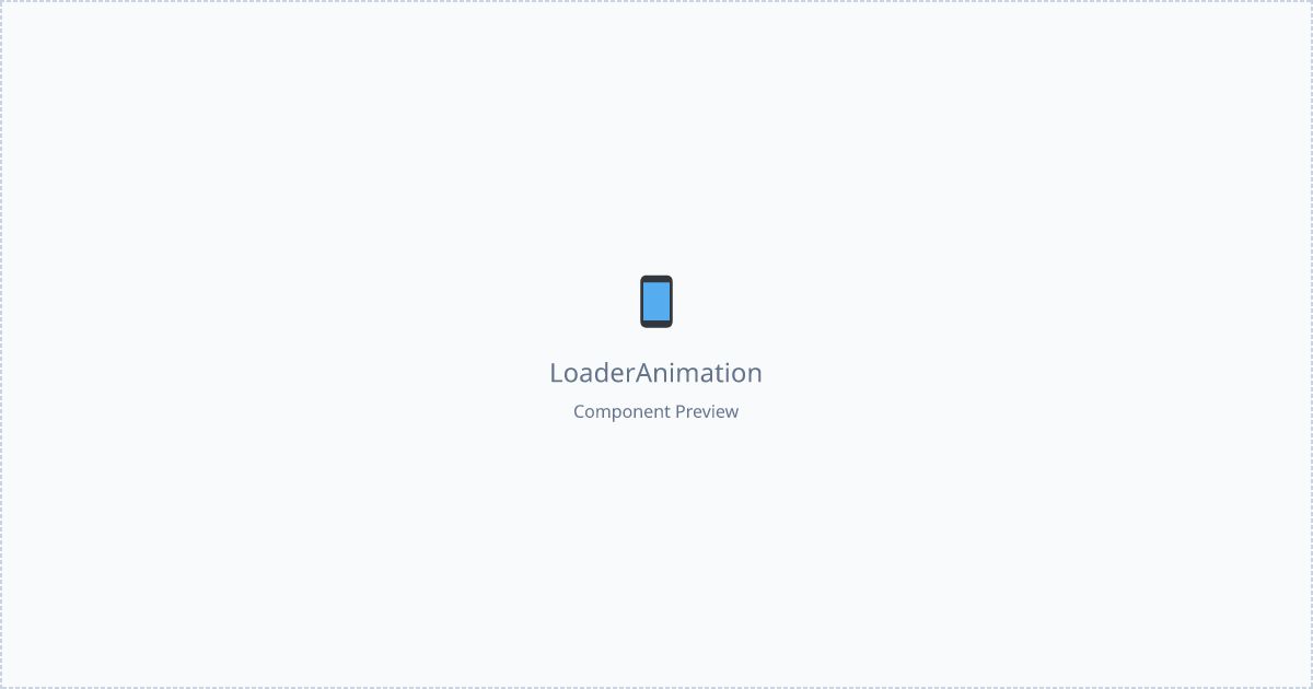 Loader Animation - Free React, Tailwind Component