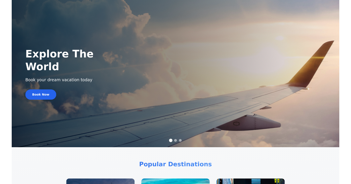 Airports - Free React, Tailwind Component
