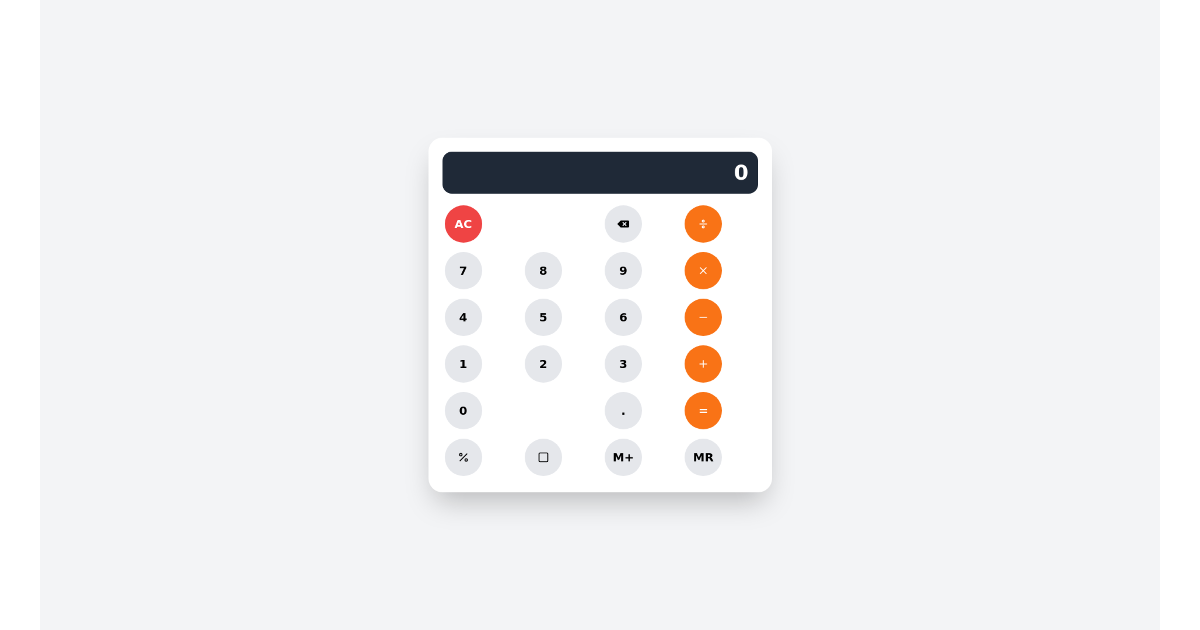 Calculator - Free React, Tailwind Component