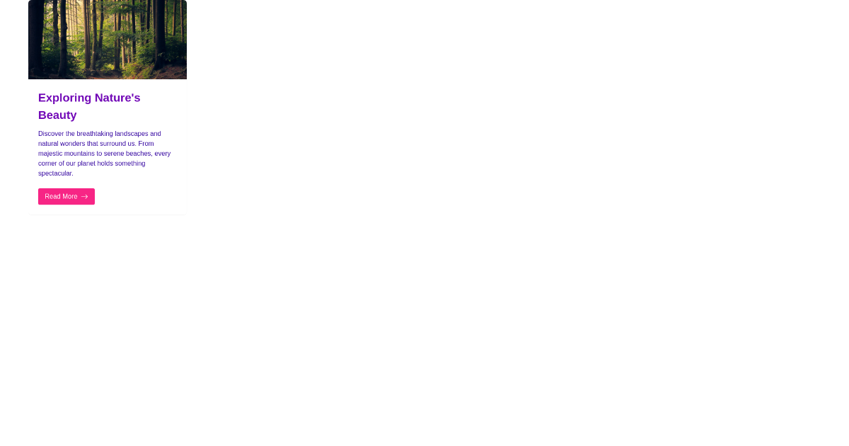 Card - Free React, Tailwind Component