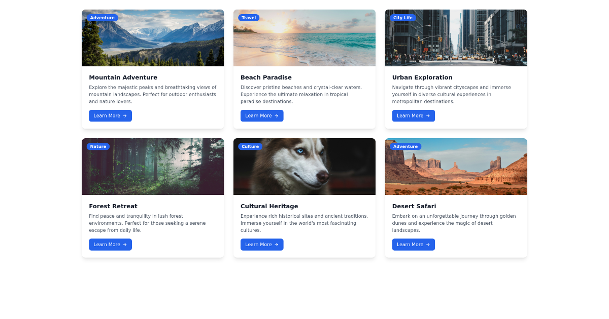 Card Data - Free React, Tailwind Component