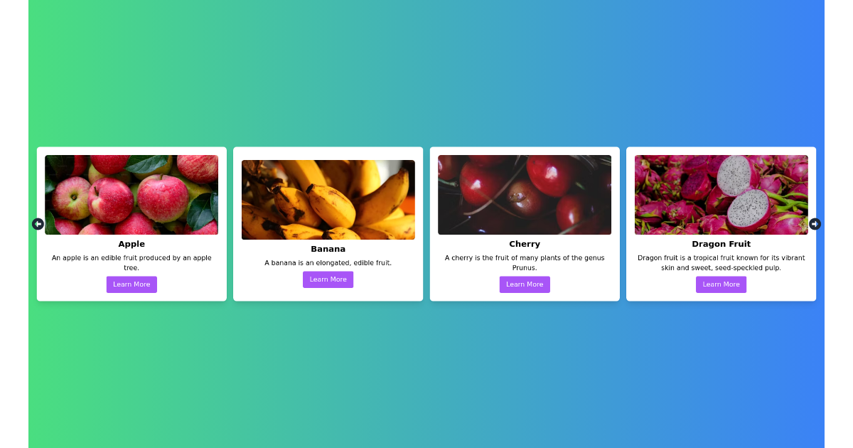Dynamic React Carousel with Tailwind CSS - Full Width & Stylish