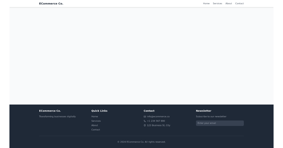 Services Website - Free React, Tailwind Component