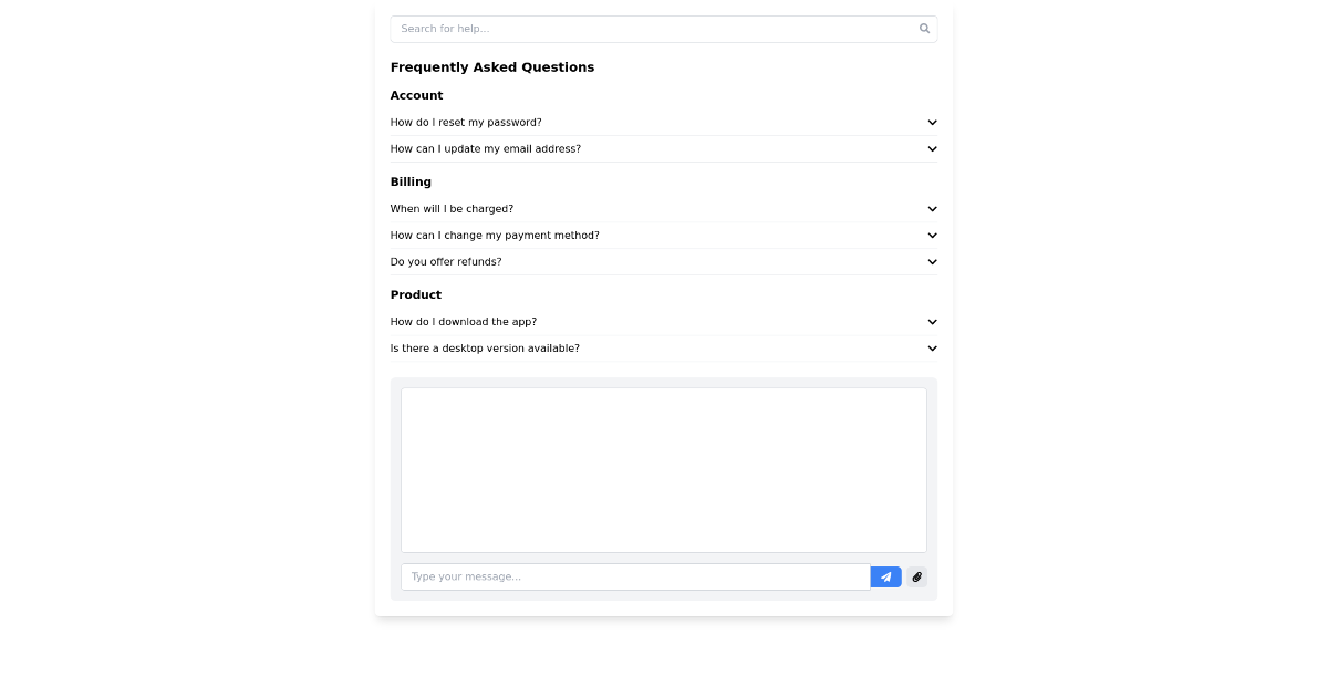 Customer Support Card - Free React, Tailwind Component