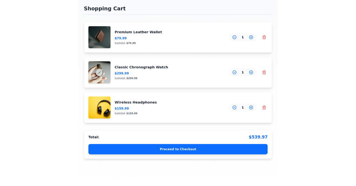 Dummy Products - Free React, Tailwind Component