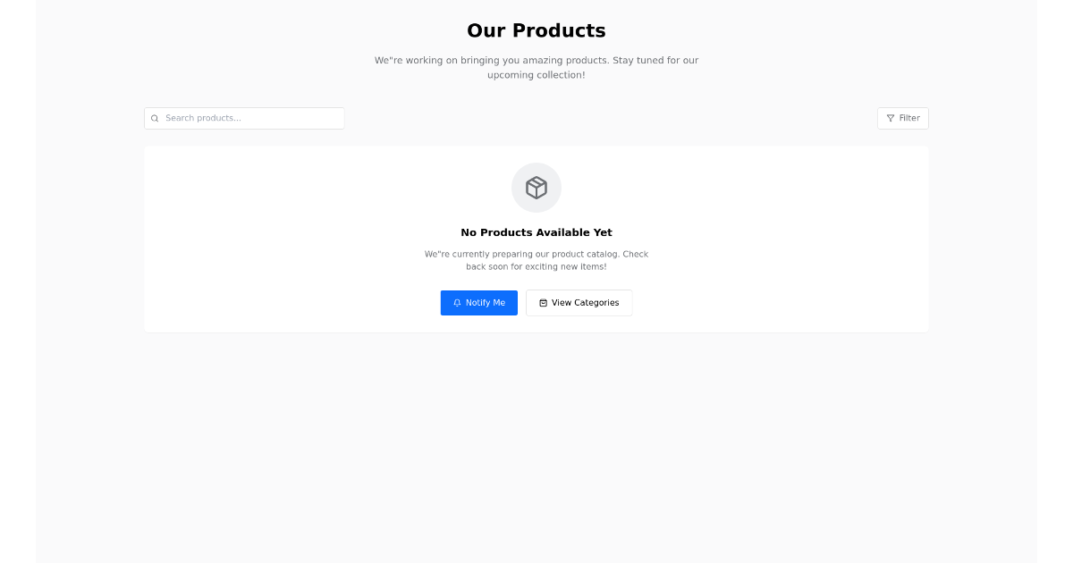 Products Page - Free React, Tailwind Component