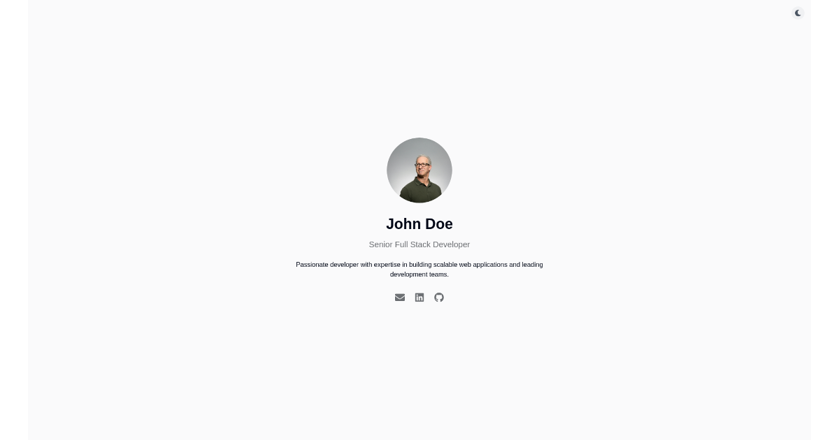 Portfolio - Free React, Tailwind Component