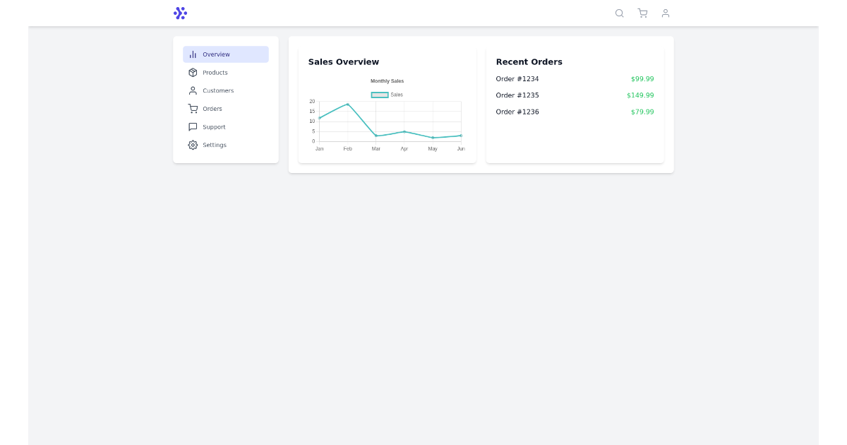 Products - Free React, Tailwind Component