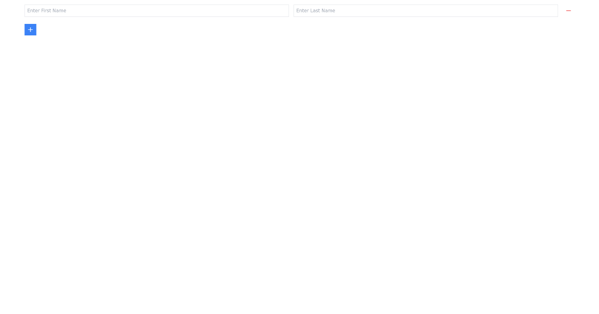 Customer Name Form Row - Free React, Tailwind Component
