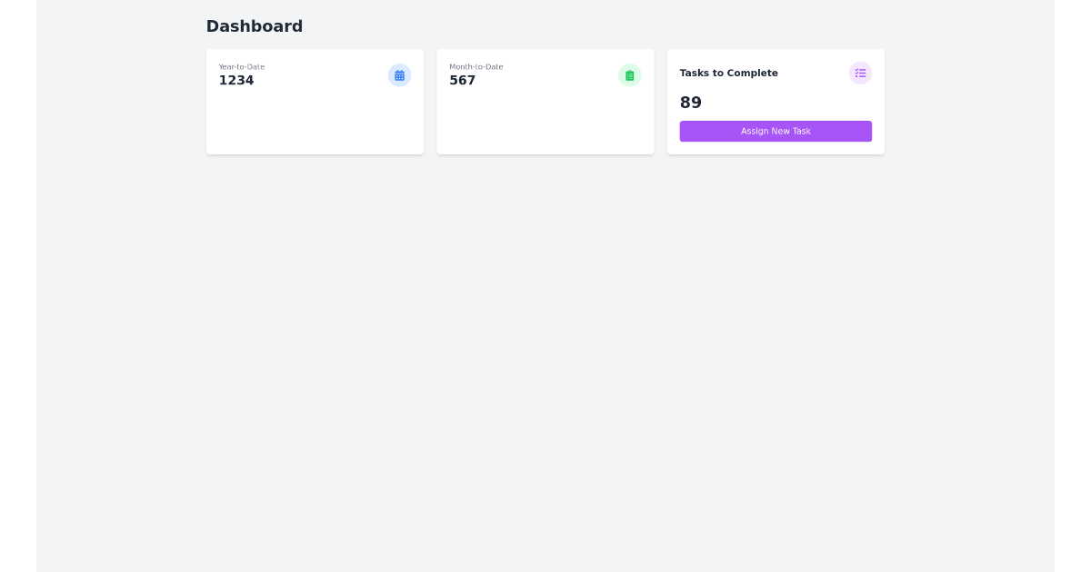 Dashboard - Free React, Tailwind Component