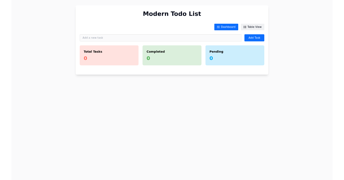 Todo List - Free React, Tailwind Component
