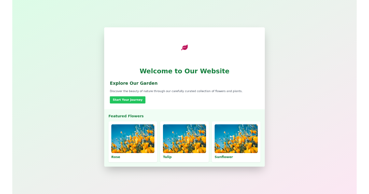 Welcome Component - Free React, Tailwind Component