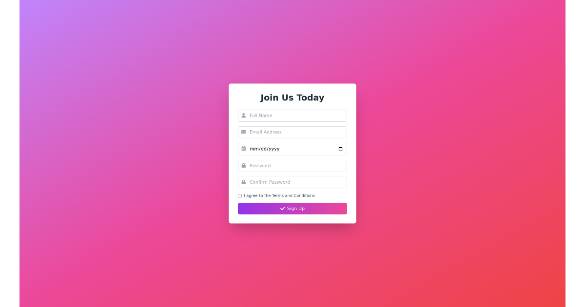 Form Component - Free React, Tailwind Component