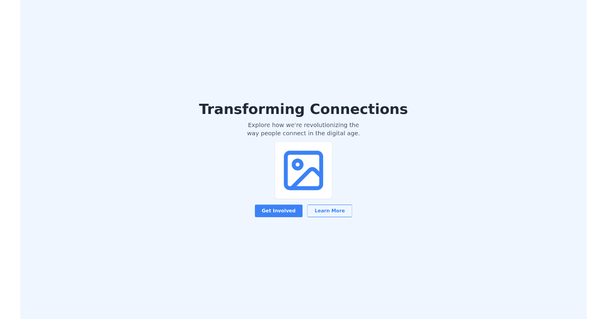 Connections Landing Page - Free React, Tailwind Component