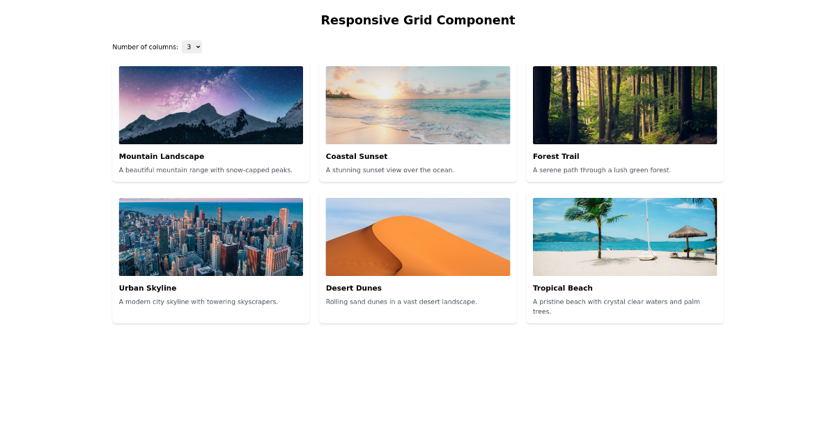 Grid Item - Free React, Tailwind Component