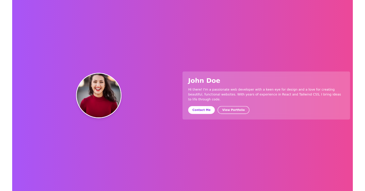 Dynamic Hero Section - Free React, Tailwind Component
