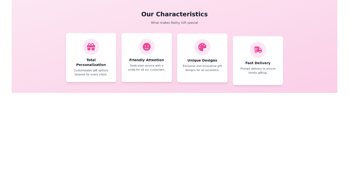 Characteristics Data - Free React, Tailwind Component