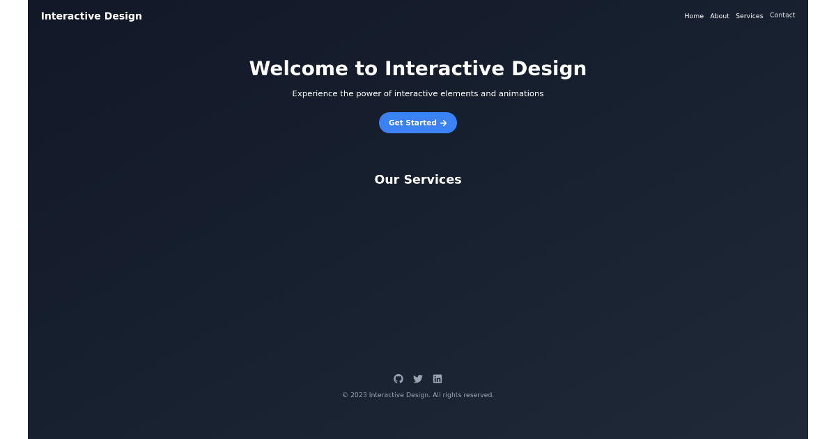 Home Page - Free React, Tailwind Component