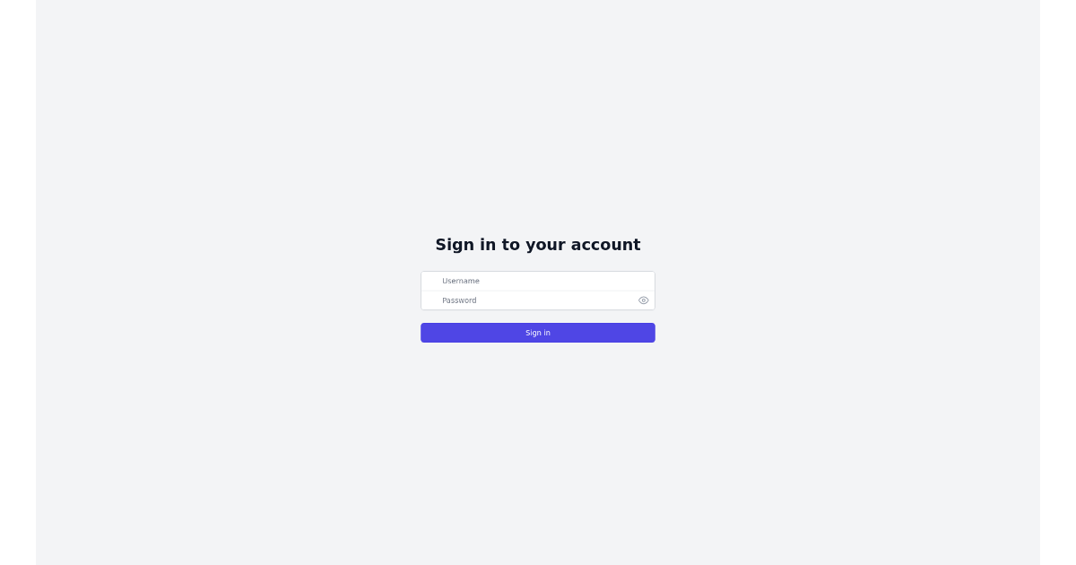 Create a React and Tailwind Login Page & Dashboard
