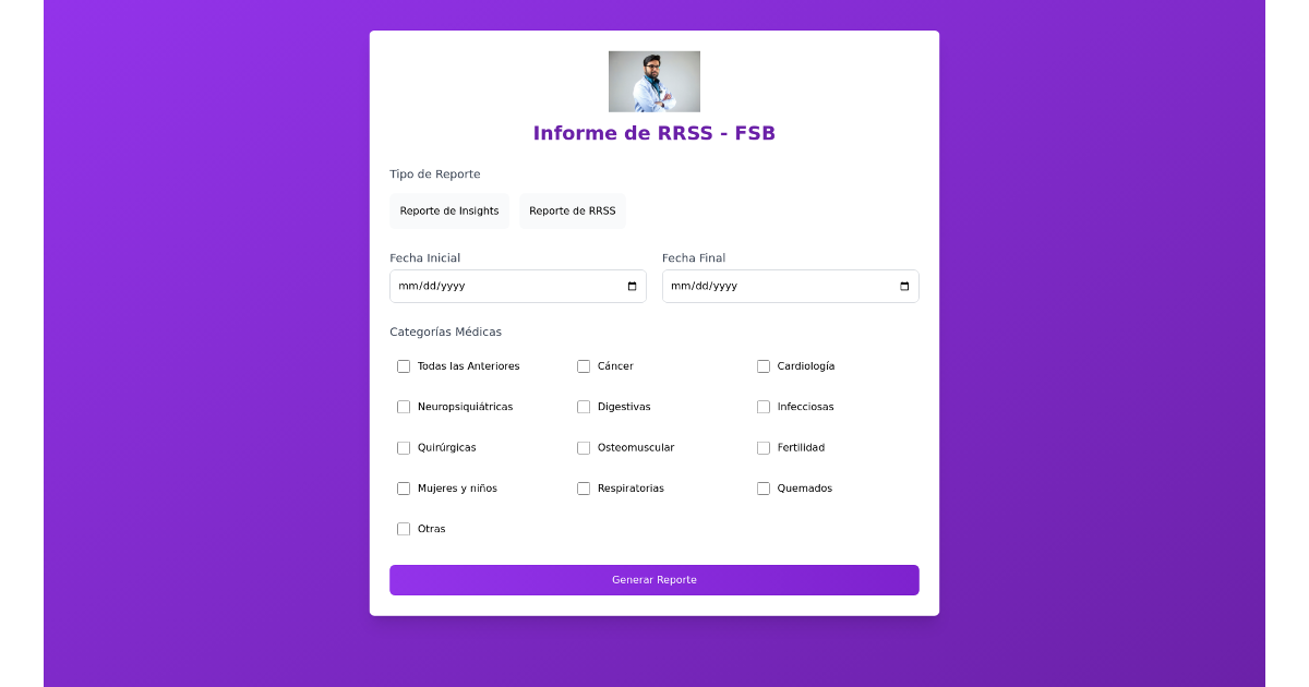 Medical Report Form - Free React, Tailwind Component